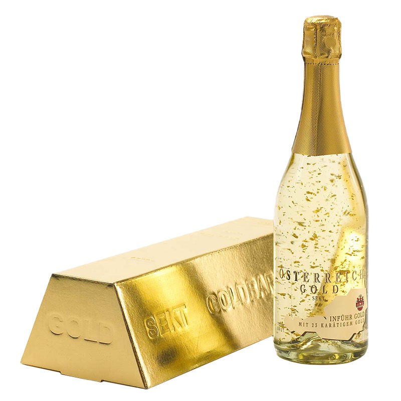 Sparkling Wine Osterreich Gold with 23 K Gold Particles Box - - eBag.bg