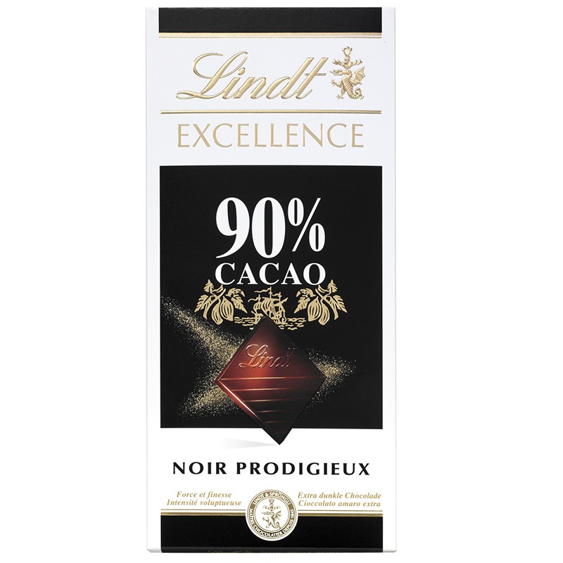 Dark Chocolate Lindt Excellence 90% Cacao - - eBag.bg