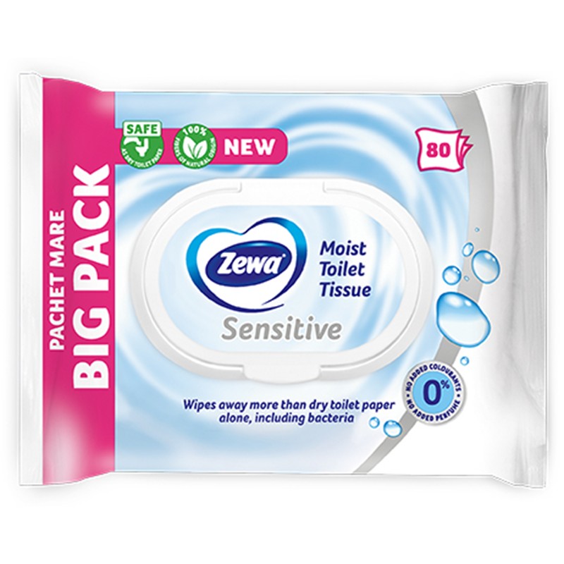 Moist Toilet Paper Zewa Sensitive at a price of 6.99 lv. - eBag.bg