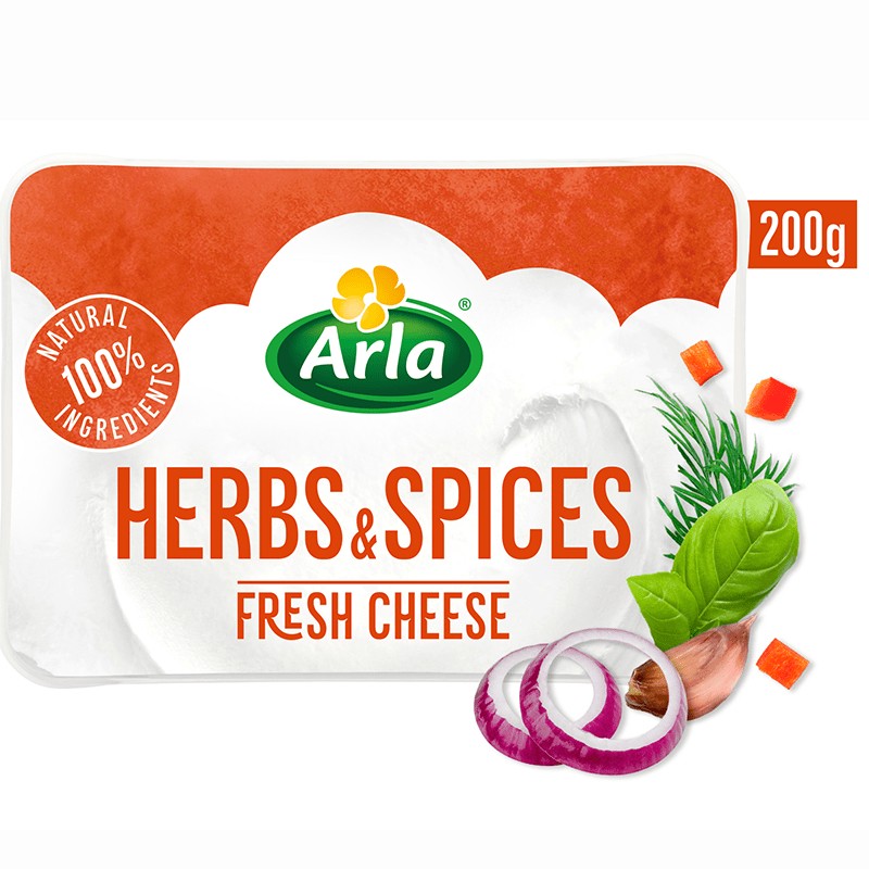 Cream Cheese Arla Herbs & Spices at a price of 4.49 lv. - eBag.bg