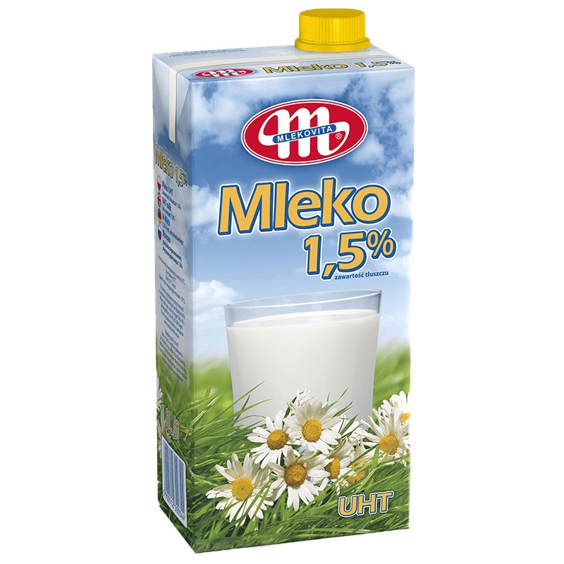 Milk Mlekovita 1.5% UHT at a price of 2.99 lv. online - eBag.bg