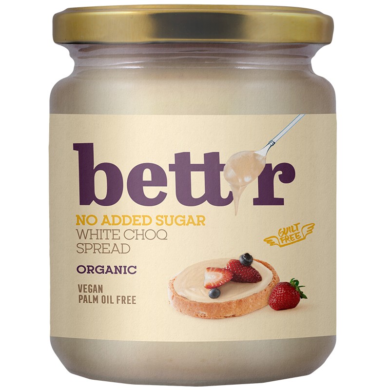 Organic Spread Bettr White Choco and Cashew 20% Vegan and no Added ...