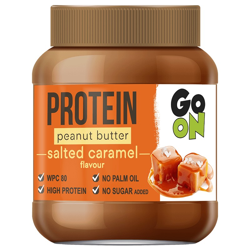 Protein Peanut Butter GO ON with Salted Caramel No Added Sugar - eBag.bg