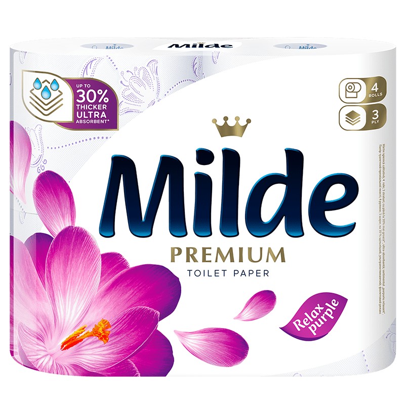 Toilet Paper Milde Premium Relax Purple 4 - eBag.bg