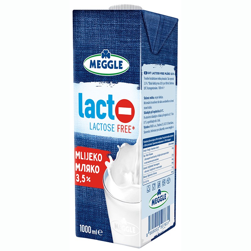 Milk Meggle 3.5% Fat UHT without Lactose - eBag.bg