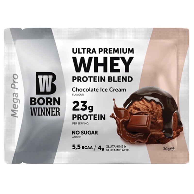 Whey Protein Powder Born Winner Choco Ice Cream Sugar Free - eBag.bg