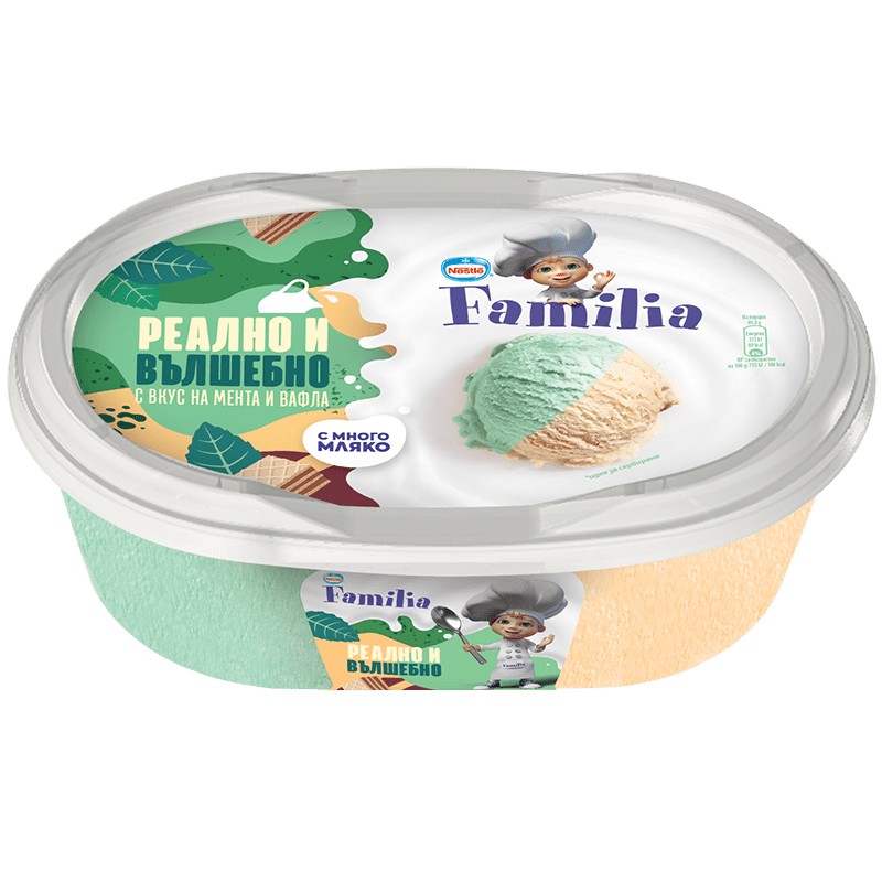Ice Cream Nestle Familia Mint and Waffle - eBag.bg