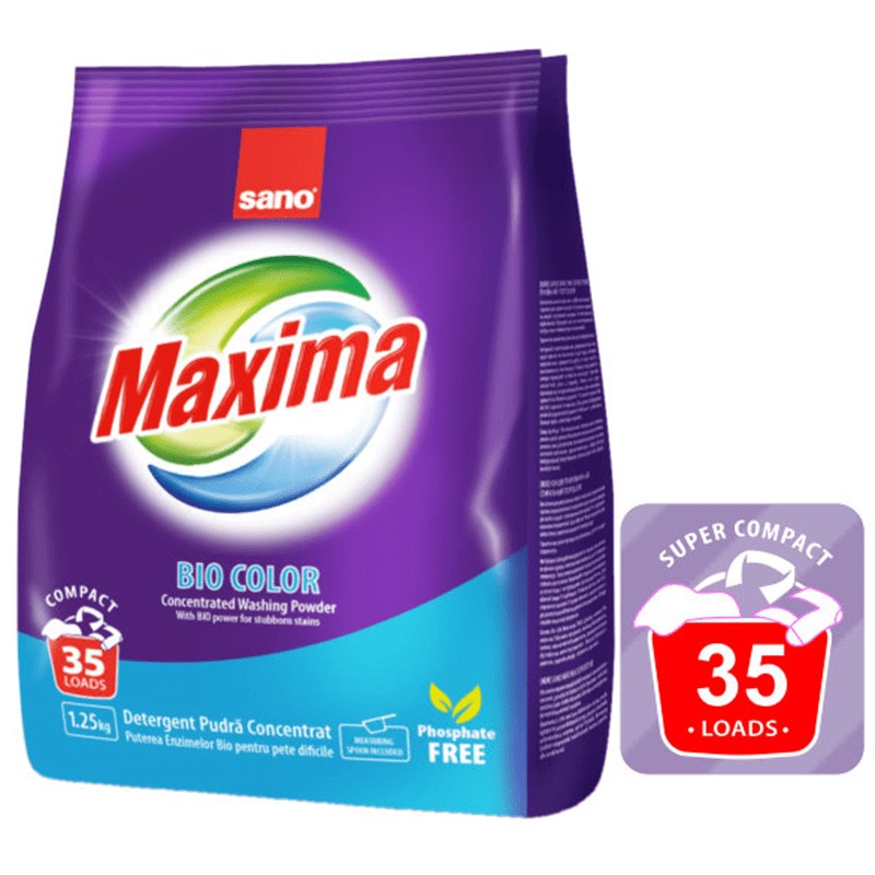 Laundry Powder Sano Maxima Color Concentrate 1,25 kg - eBag.bg