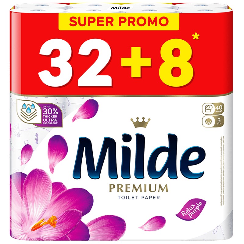 Toilet Paper Milde Premium Relax Purple - - eBag.bg