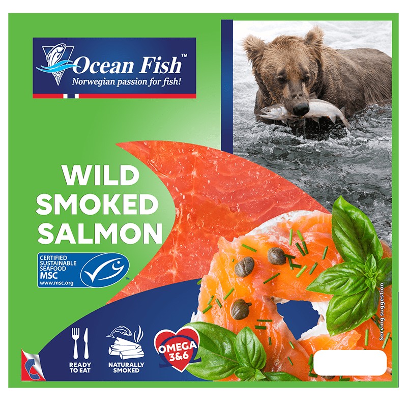 Smoked Wild Salmon Ocean Fish Fillet - eBag.bg