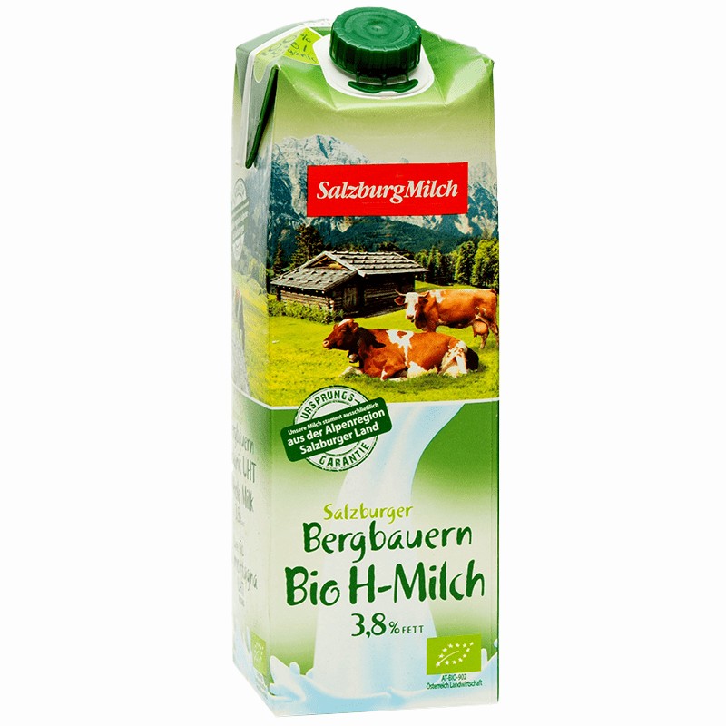 Organic Cow Fresh Milk Salzburg Milch UHT 3,8% - eBag.bg