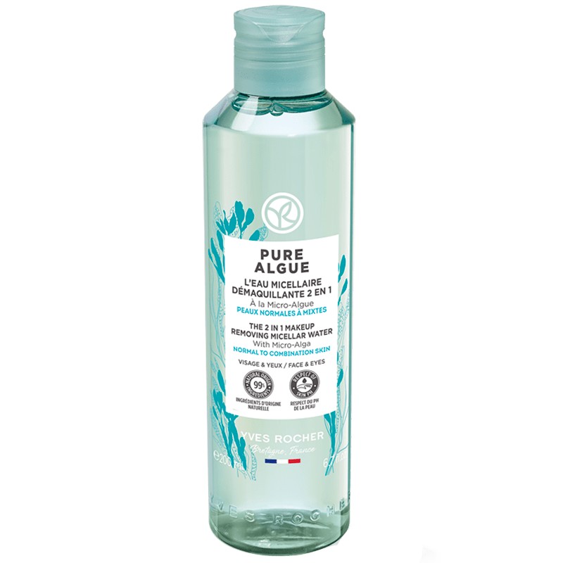 Micellar Water Yves Rocher with Oxygen Micro-Seaweed Pure Algue 2in1 ...