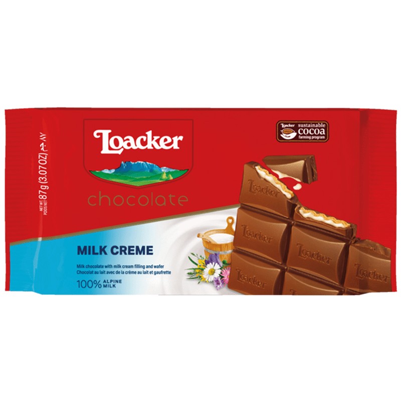 Chocolate Loacker Milk Cream at a price of 4.59 lv. - eBag.bg