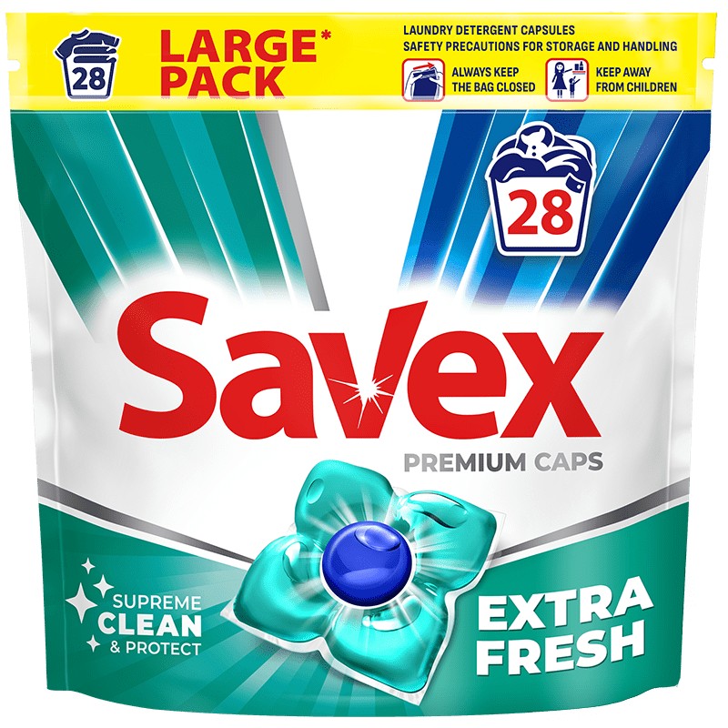 Laundry Caps Savex Premium Caps Extra Fresh - eBag.bg
