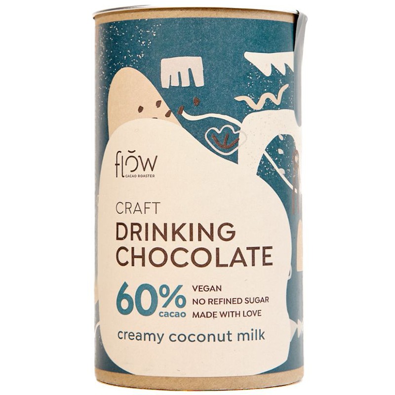 Drinking Chocolate with 60% Cocoa with Coconut Milk from Flow Cacao ...