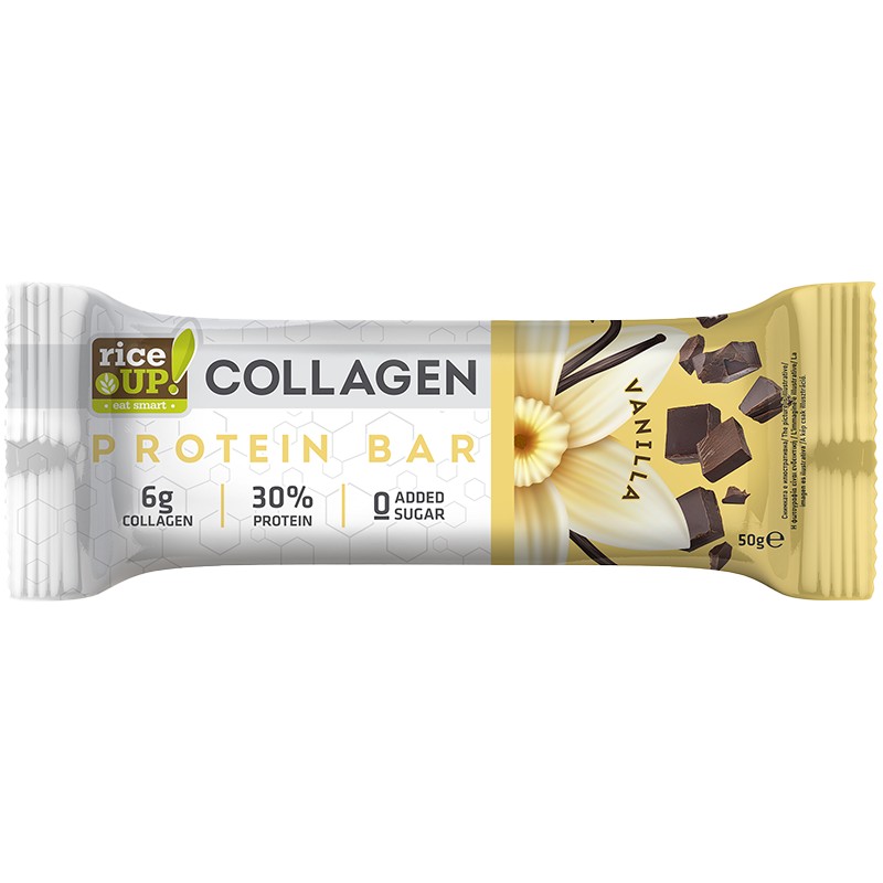 Protein Bar Rice Up! Vanilla with Collagen Sugar Free - - eBag.bg