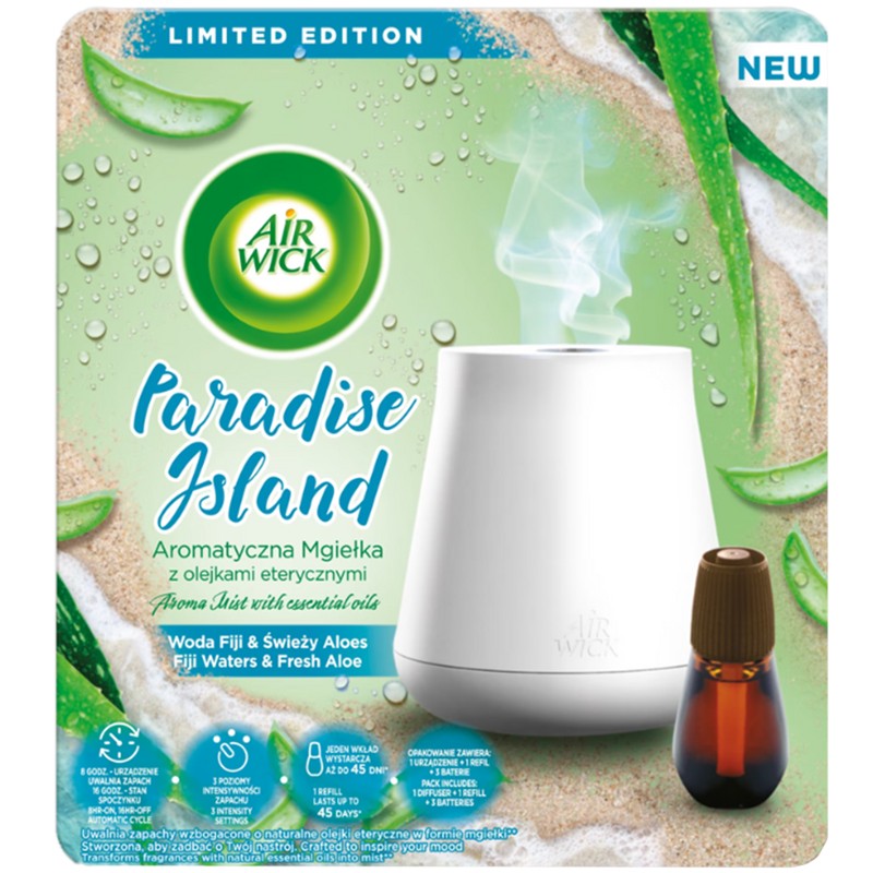 Air Wick Aroma Mist Diffuser with Refiller Paradise Island 20ml with ...