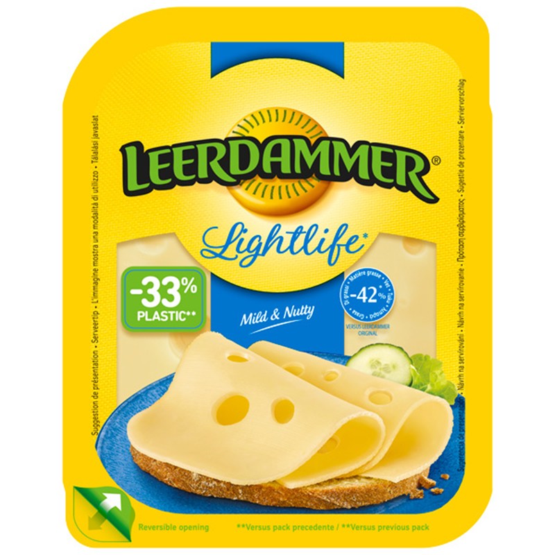 Cheese Leerdammer Light 5 Slices - eBag.bg