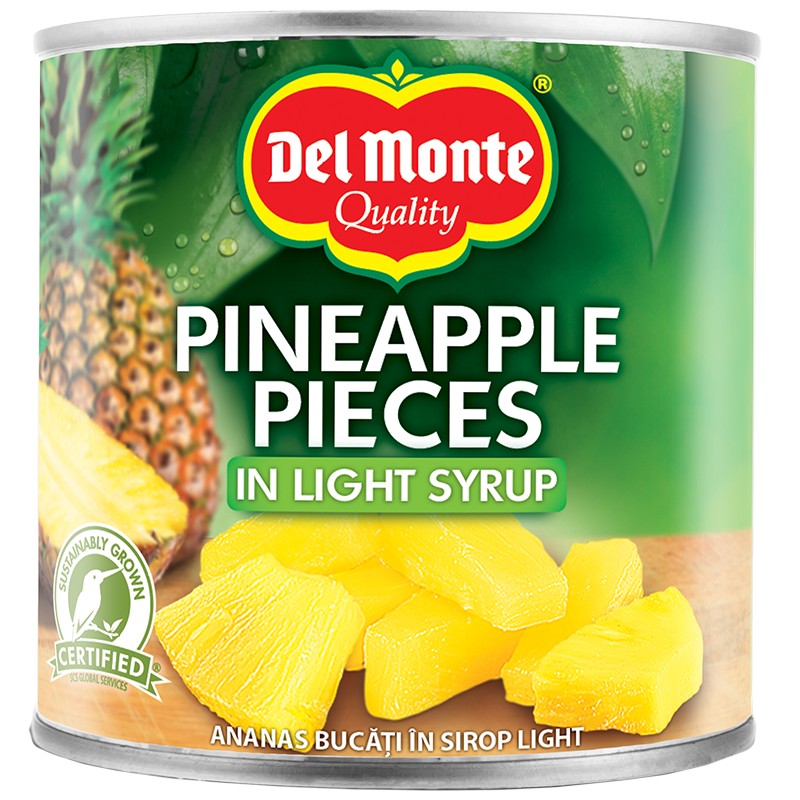 Pineapple Del Monte Pieces in Light Syrup - eBag.bg