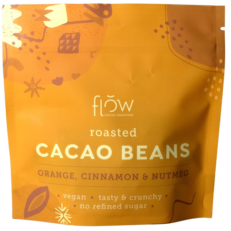 Roasted Cocoa Beans with Orange and Cinnamon from Flow Cacao Roasters ...