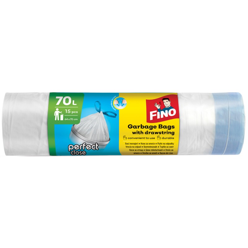Garbage Bags Fino with Drawstrings 70l - eBag.bg