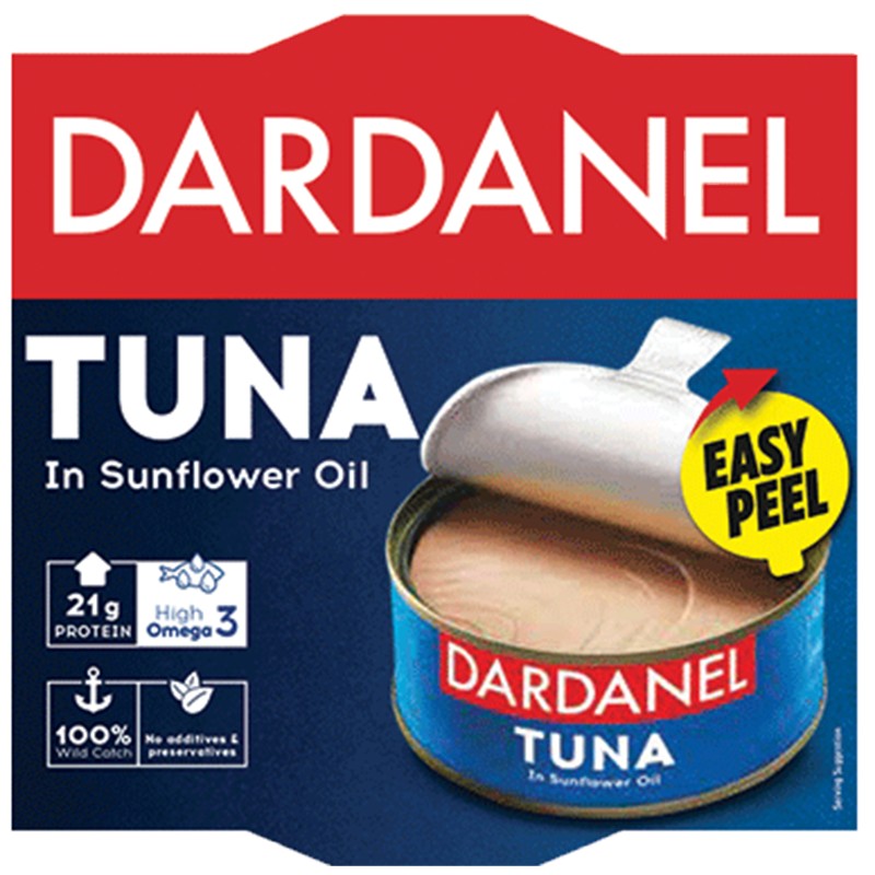 Tuna Dardanel Fillet in Sunflower Oil - - eBag.bg