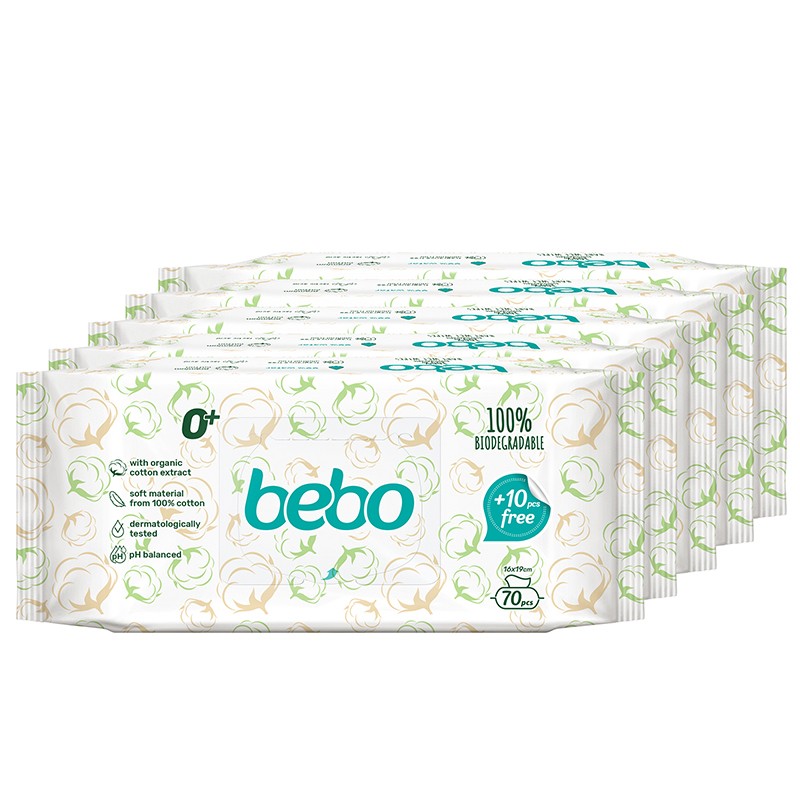 bebo Biodegradable Wet Wipes at a price of 18.20 lv. - - eBag.bg