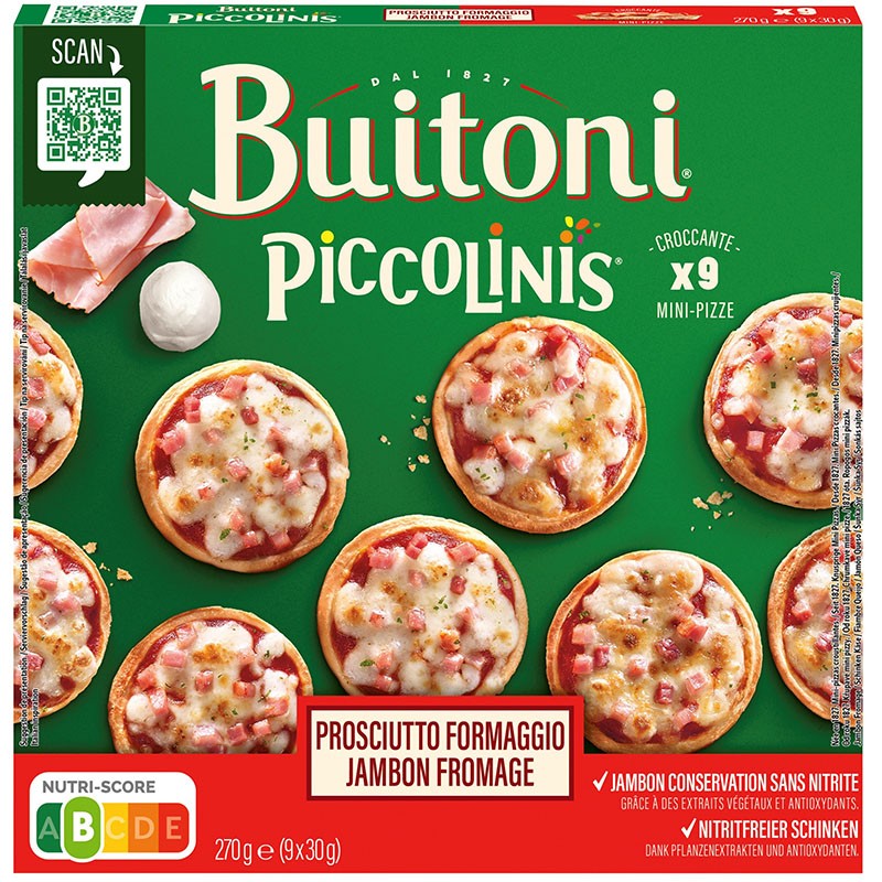 Mini Pizza Buitoni Prosciutto Formaggio - - eBag.bg