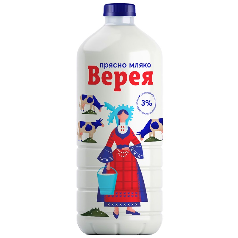 Fresh Milk Vereya 3% at a price of 6.65 lv. online - eBag.bg