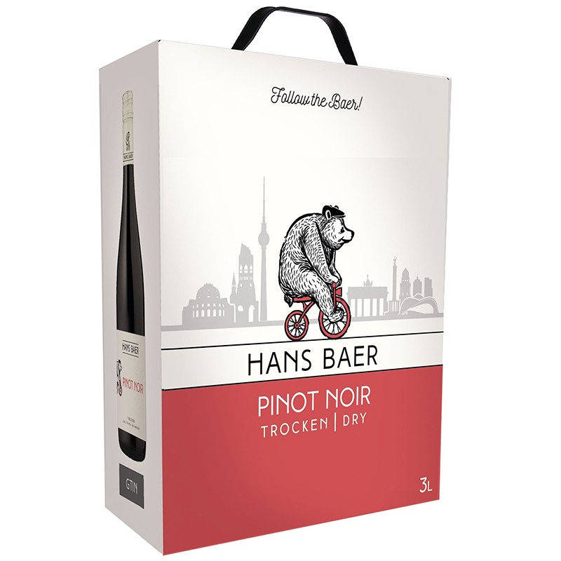 Red Wine Hans Baer Pinot Noir Bag in Box - eBag.bg