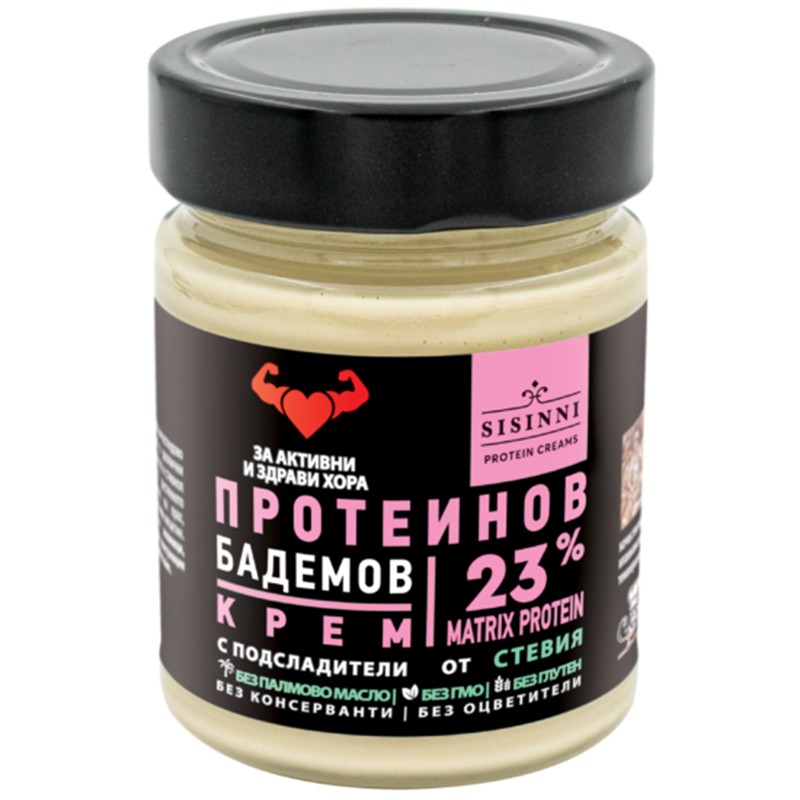Protein Almond Cream Sisinni Pro 20 with Stevia - eBag.bg