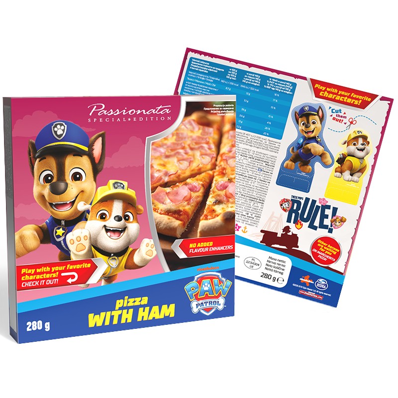 Pizza Passionata Paw Patrol with Ham - - eBag.bg