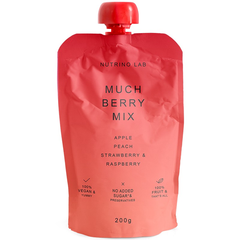Fruit Puree Nutrino Lab Much Berry Mix Apple, Peach, Strawberry and ...