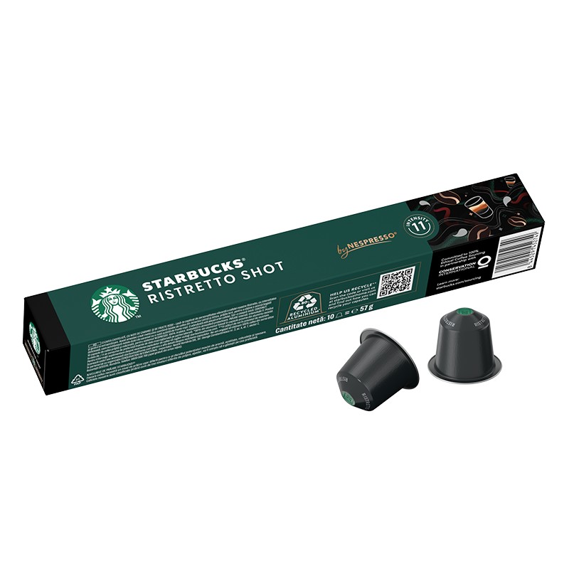 Coffee Capsules Starbucks Ristretto Shot by Nespresso - eBag.bg