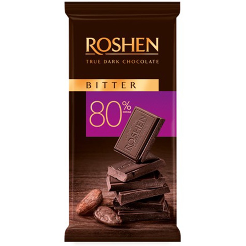 Dark Chocolate Roshen Bitter 80% - eBag.bg