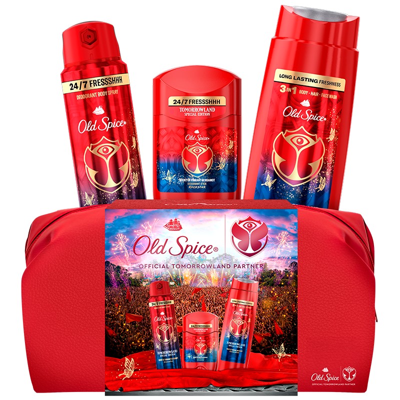 Gift Set Old Spice Rocks Deo Stick + Deo Spray + Shower Gel + Cosmetic ...