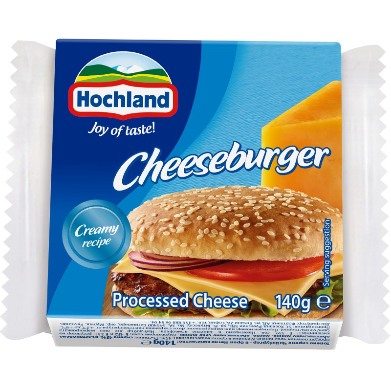 Melted Cheese Hochland Cheeseburger Sliced - eBag.bg