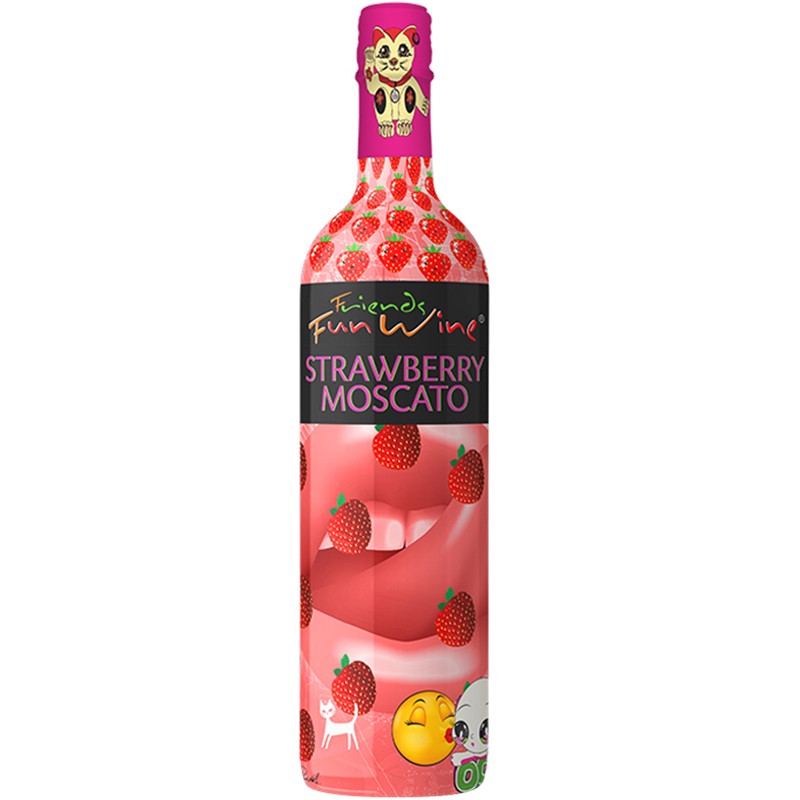 Low Alcohol Rose Fun Wine Moskato Strawberry 5,5% - - eBag.bg