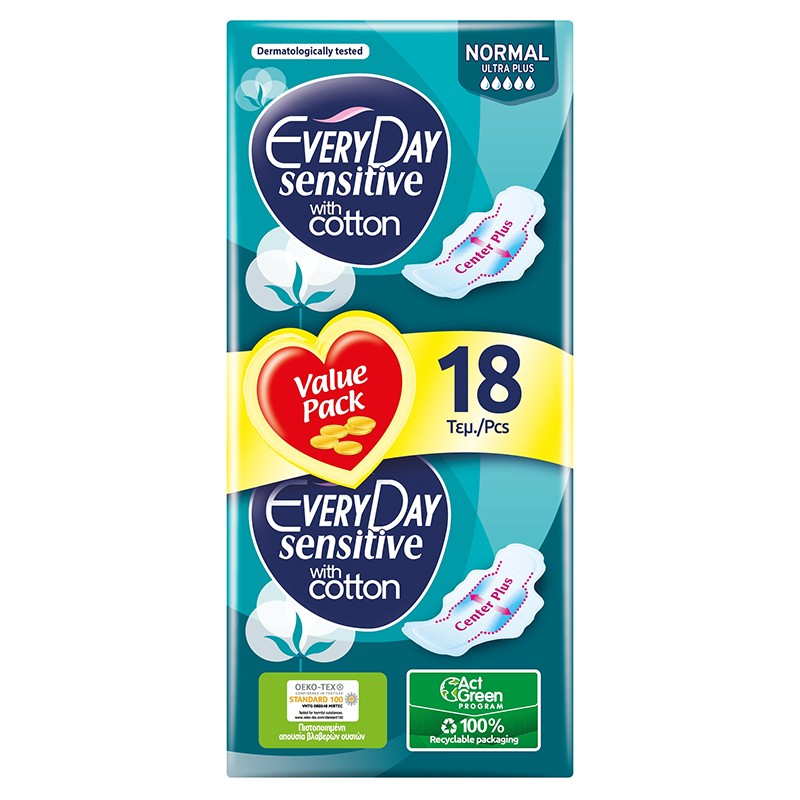 Sanitary Pads Every Day Sensitive Normal Value Pack - - eBag.bg