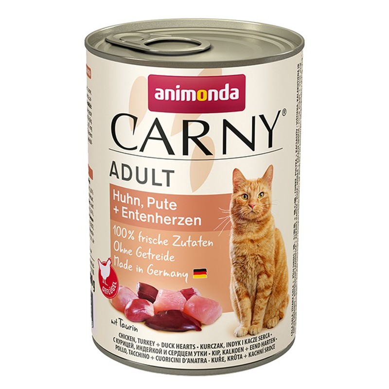 Храна за Котки Carny Adult Пиле Пуйка и Патешки Сърца Ebag Bg