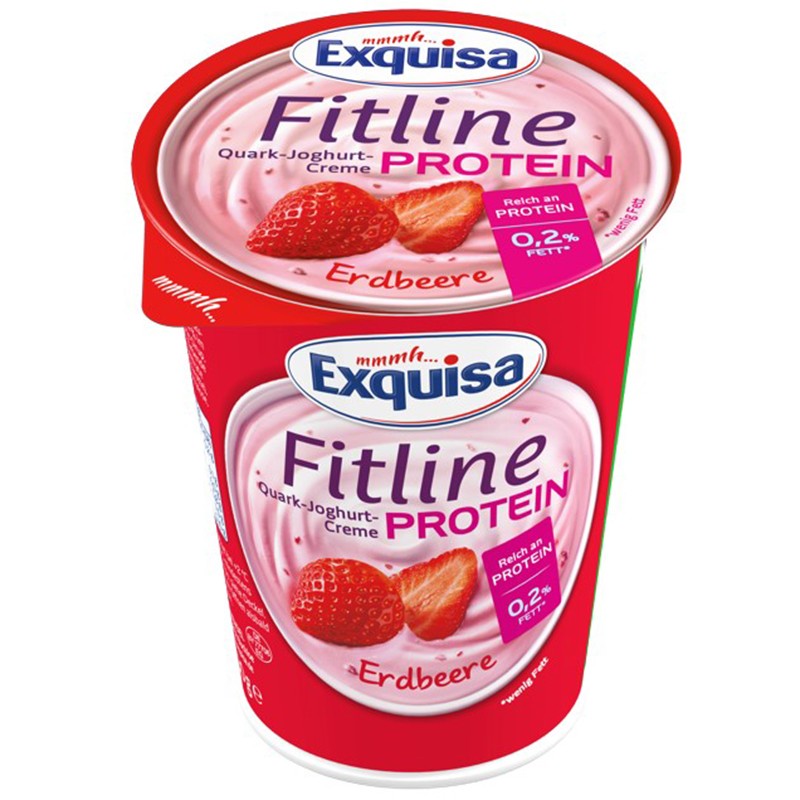 Кварк Exquisa Fitline Ягода 10% Протеин - eBag.bg