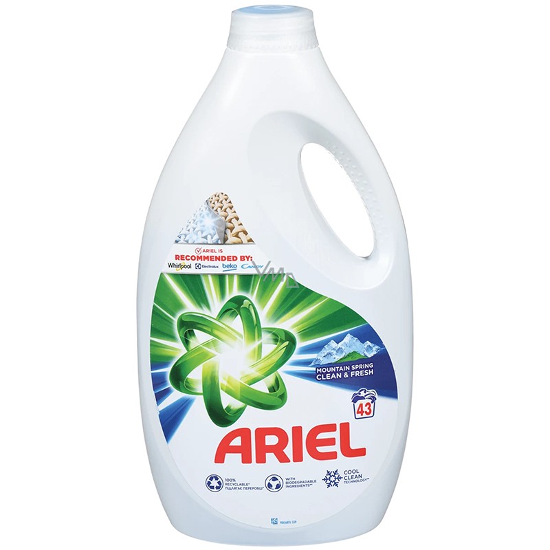 Гел за Пране Ariel Mountain Spring 2,15 л с цена 20.99 лв. - eBag.bg