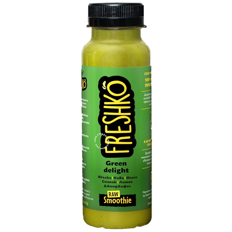 Смути Freshko Green Delight Киви, Спанак, Лимон и Джинджифил - eBag.bg