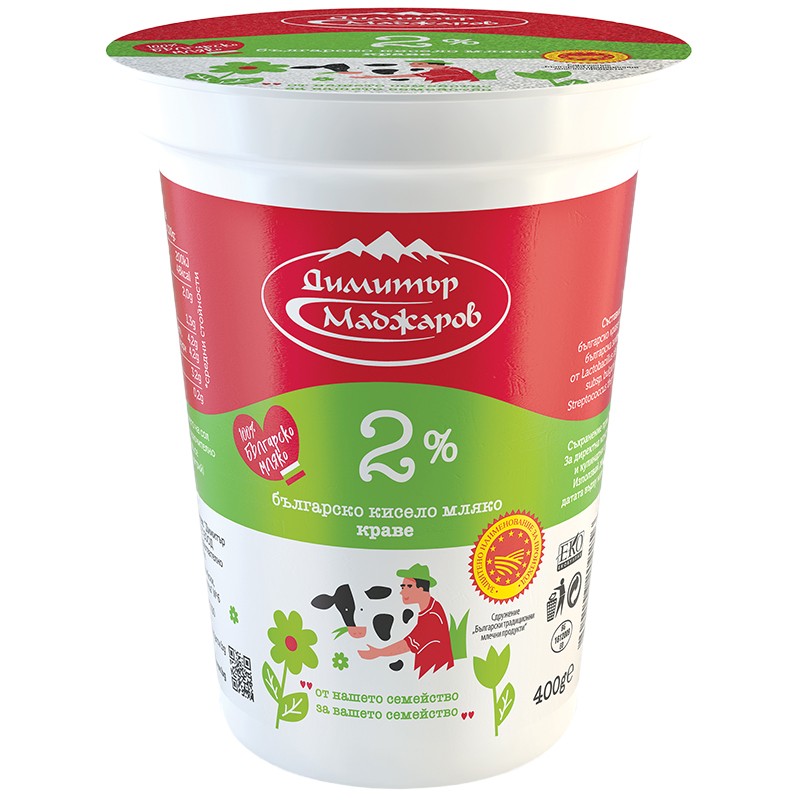 Кисело Мляко 2% Маджаров ЗНП с цена от 1.85 лв. - eBag.bg