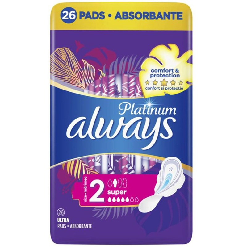 Дамски Превръзки Always Platinum Super с цена 9.59 лв. - eBag.bg