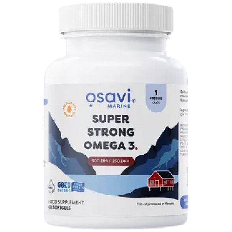 Osavi Супер Омега 3 - / 500 Epa / 250 Dha / - 60 Гел Капсули - Benu - eBag.bg