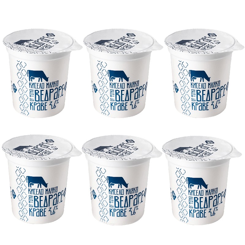 Кисело Мляко Краве 3.6% от Ферма Vedrare - eBag.bg