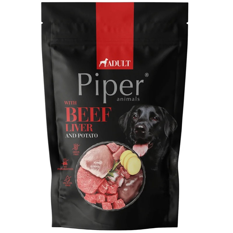 Piper Adult Dog Пауч за Кучета с Говежди Дроб и Картофи - eBag.bg