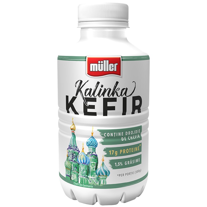 Кефир Muller Калинка 1,5% 17г Протеин - eBag.bg