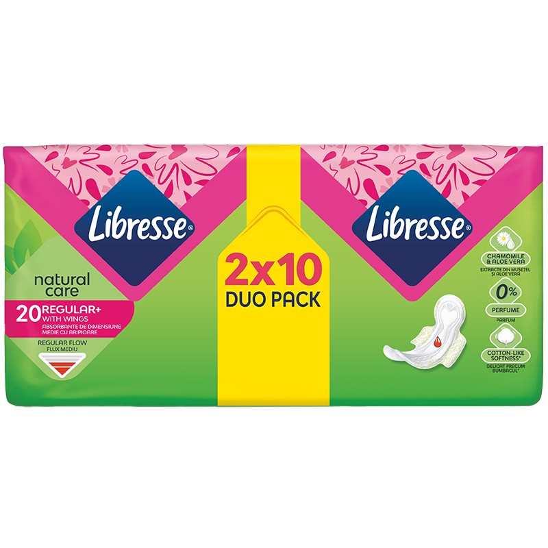 Дамски Превръзки Libresse Natural Care Normal Duo Pack - eBag.bg